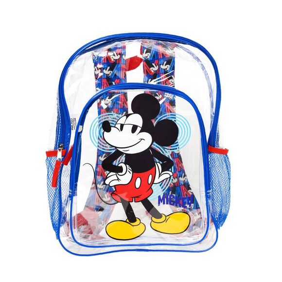 Disney | Accessories | New Mickey Mouse Transparent Backpack Clear 6 ...